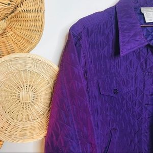 Vintage | Jackets & Coats | Vtg Vsco 9s Quilted Royal Purple Jacket ...